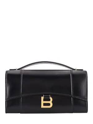 Balenciaga Hourglass Clutch Bag - Black