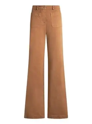 Etro High-waisted Wide-leg Trousers - Brown