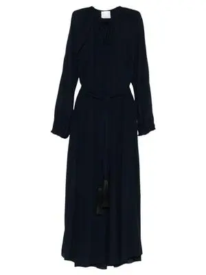 FORTE_FORTE Long Sleeve Midi Dress - Black