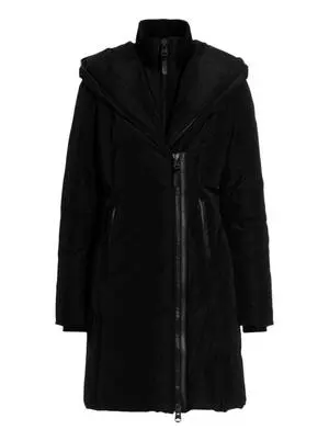 Mackage Hooded Down Jacket With Belted Detail - Black