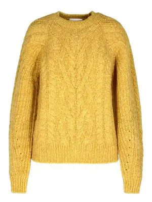 Isabel Marant Étoile Crewneck Long-sleeved Jumper - Yellow