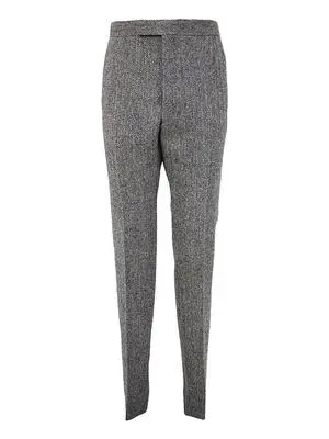 Thom Browne Tailored Tweed Trousers - Gray
