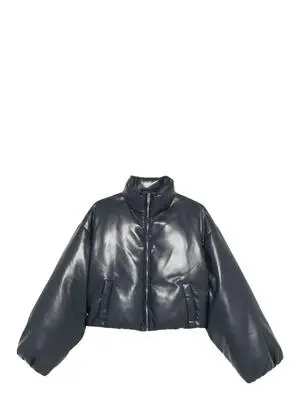 Nanushka Nanushka Lilima Cropped Puffer Jacket Black
