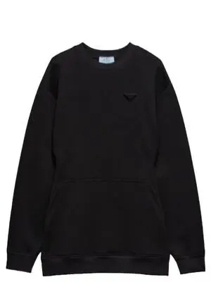 Prada Long Sleeve Fleece Dress - Black