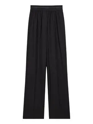 Helmut Lang Elastic Waist Straight Leg Trousers - Black