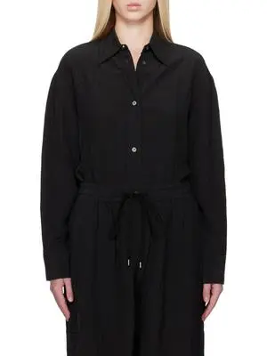 Studio Nicholson Long Sleeve Buttoned Shirt - Black