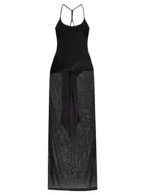 Jacquemus Semi Sheer Long Dress - Black