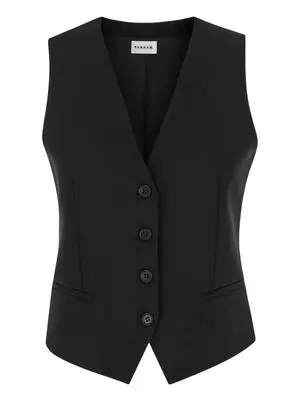 P.a.r.o.s.h Single-breasted Waistcoat - Black