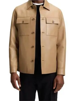 Hugo Boss Long-sleeved Shirt Jacket - Nude