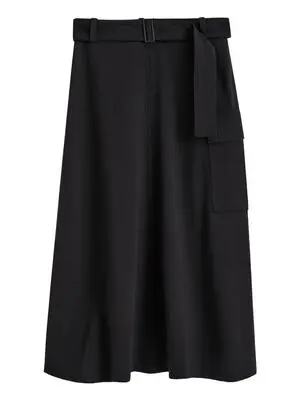 JOSEPH Pernette Midi Skirt - Black