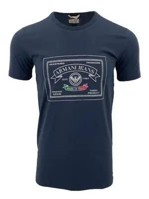 Emporio Armani Item O-neck Short-sleeved T-shirt - Black