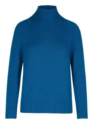 PUROTATTO Cashmere Turtleneck Sweater - Blue