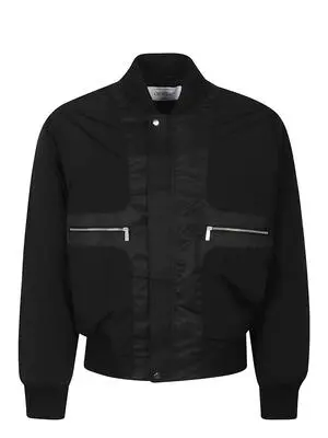 Off-White Zip-detailed Bomber Jacket - Black
