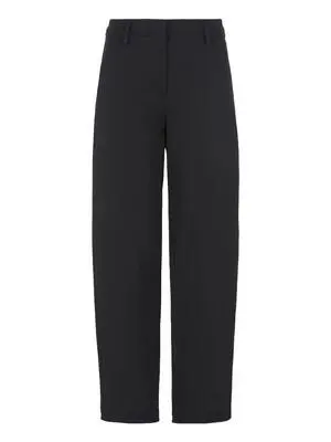 Giorgio Armani Straight Leg Trousers With Slit Detail - Black