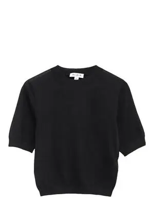 ALAÏA Alaïa Cropped Ribbed Knit Top