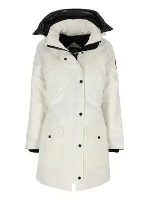 Canada Goose Long-sleeved Hooded Down Parka - White