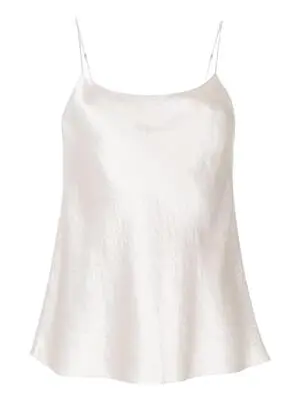 Vince Flared Tank Top - White
