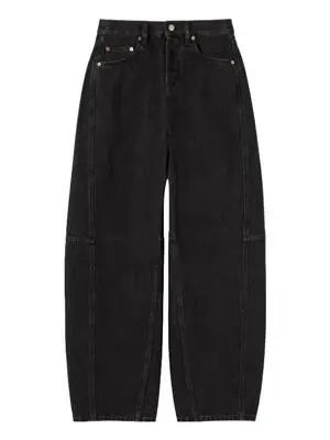 Gucci Petite Fit Balloon Denim Pants - Black