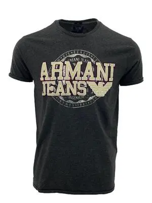 Emporio Armani Item O-neck Short-sleeved T-shirt - Black