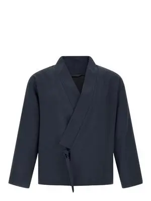 Kenzo Wrap Kimono Blazer - Black