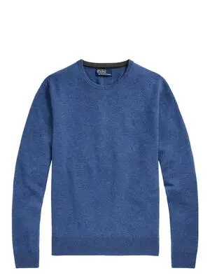 Polo Ralph Lauren Embroidered Logo Crew Neck Sweater - Blue