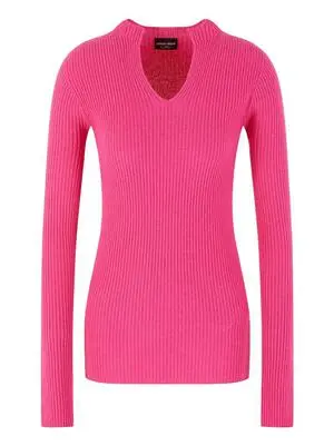 GIORGIO ARMANI Giorgio Armani Ribbed Cashmere V-Neck Sweater