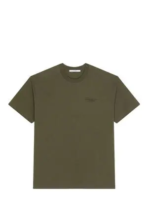 Givenchy Givenchy Logo Printed Crewneck T-Shirt Khaki