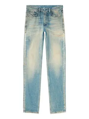 DIESEL® Regular Fit Tapered Jeans - Light Blue