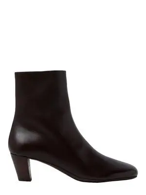 Marsèll Side Zip Ankle Boots With Tapered Heel - Black