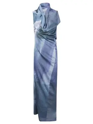 JEAN PAUL GAULTIER Jean Paul Gaultier Printed Sleeveless Maxi Dress
