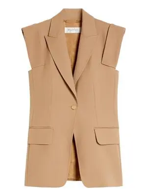 MAX MARA Max Mara Bergamo Single-Breasted Vest