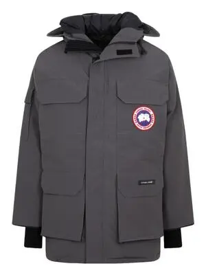 Canada Goose Logo-patch Padded Expedition Parka - Grey