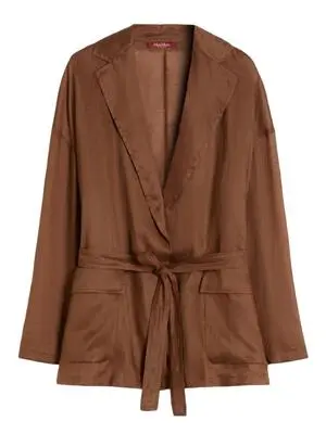 Max Mara Belted Jacket - Clay Color