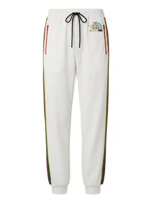 Gucci X The North Face Logo Embroidered Sweatpants - White