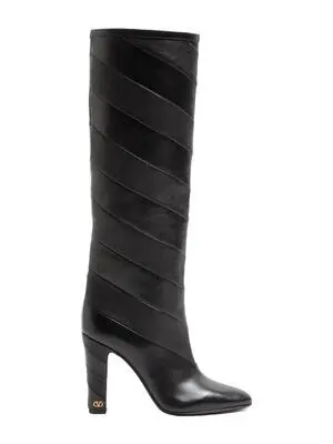 VALENTINO Valentino Rayons Nappa Boots With Chevron Pattern