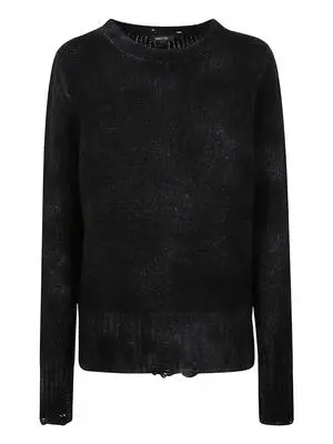 Avant Toi Crew Neck Sweater - Black