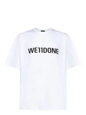We11Done Logo-print Cotton T-shirt - Gray