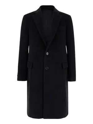 LARDINI Virgin Wool Coat - Black