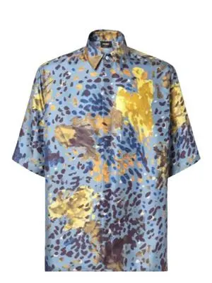 Fendi Fendi Allover Falena Printed Short Sleeved Shirt No