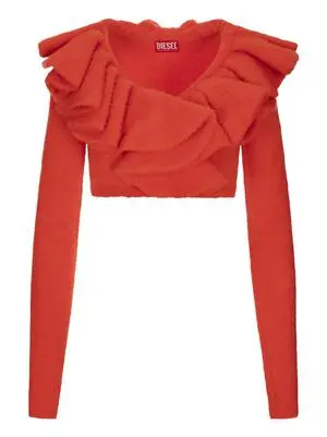 DIESEL® M-inge Plush Cardigan - Red