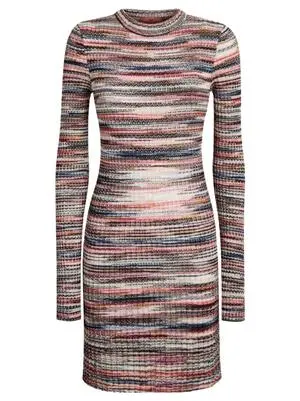 Missoni Missoni Ribbed Slub Mini Dress Multicolor