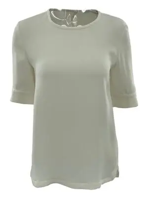 Max Mara Short Sleeve Round Neck Shirt - Gray