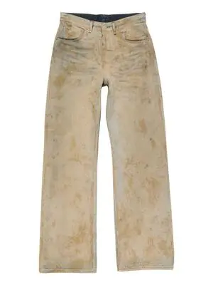 Acne Studios Distressed Straight-leg Jeans - Nude