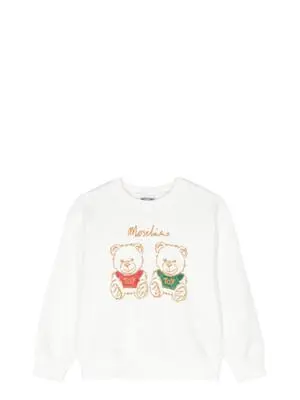 Moschino Teddy Bear Print Sweatshirt - White