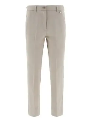 Herno Straight-leg Tailored Stretch Trousers - Nude