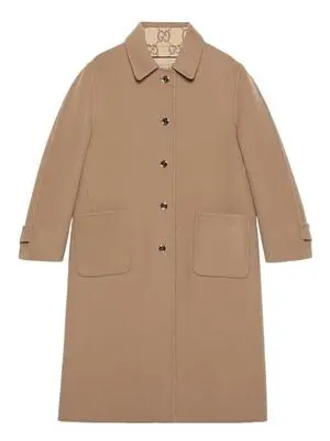GUCCI Gucci Reversible GG Wool Coat