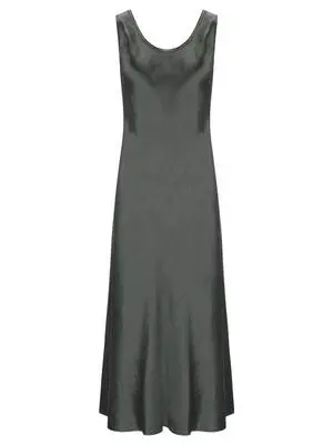 Max Mara Max Mara Satin Midi Dress Grey