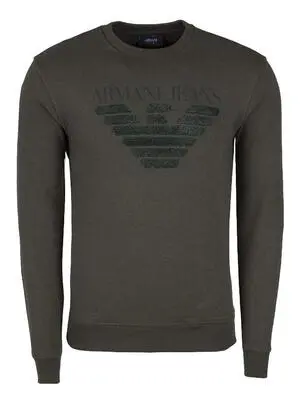 Emporio Armani Long Sleeve Crewneck Sweater - Black