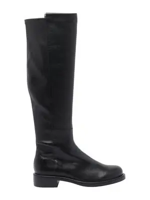 STUART WEITZMAN Round Toe Pull-on Boots - Black