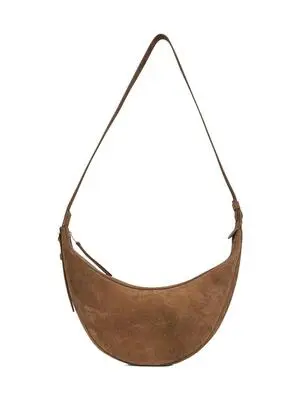 Khaite Suede Shoulder Bag - White